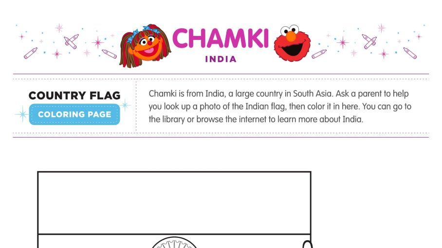Chamki Flag | Kids Coloring Pages | PBS KIDS for Parents