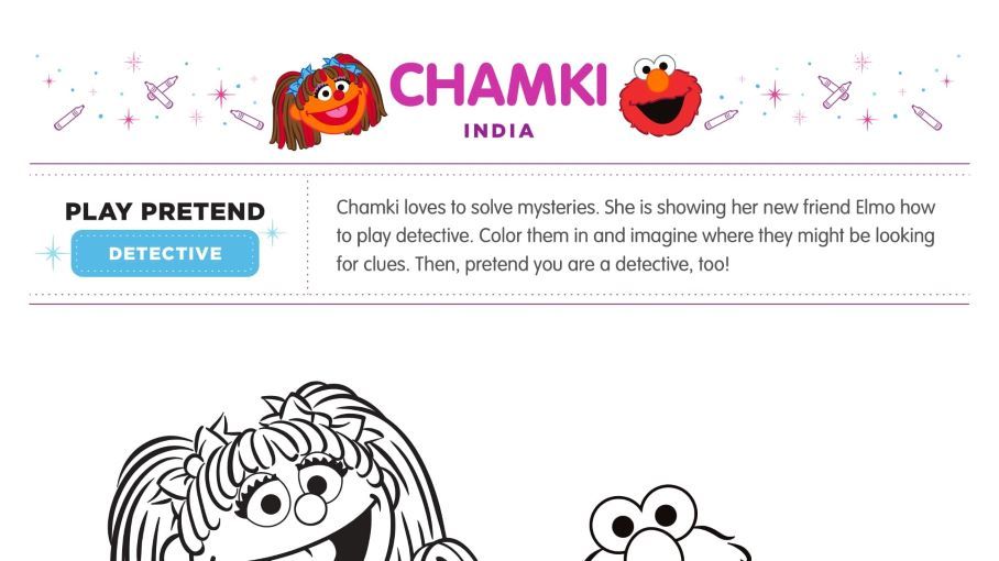 Chamki Play Pretend | Kids Coloring Pages | PBS KIDS for Parents