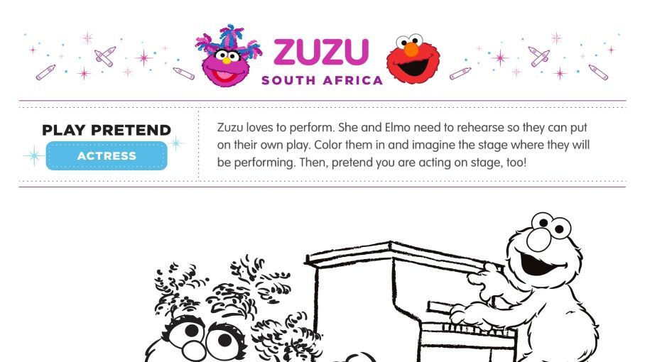 Zuzu Play Pretend | Kids Coloring Pages | PBS KIDS for Parents