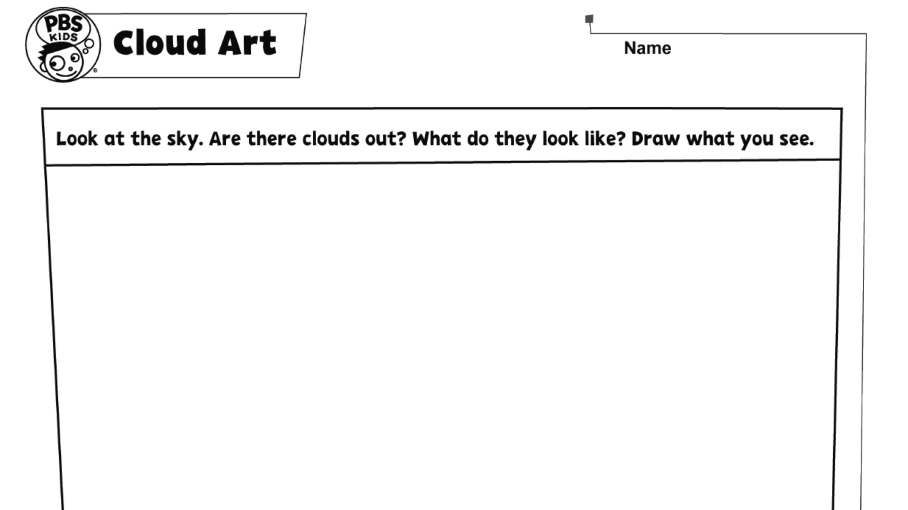 Cloud Art | Kids Coloring Pages | PBS KIDS for Parents