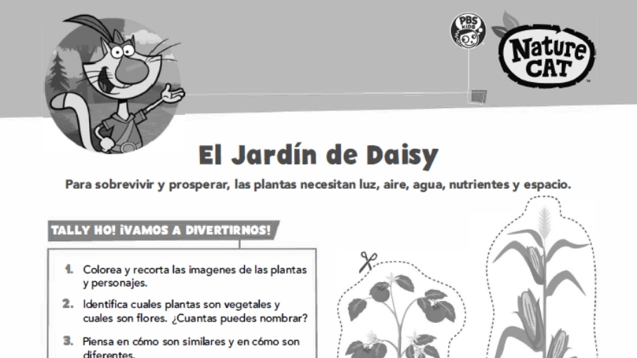 El jardín de daisy | Páginas para colorear… | PBS KIDS for Parents