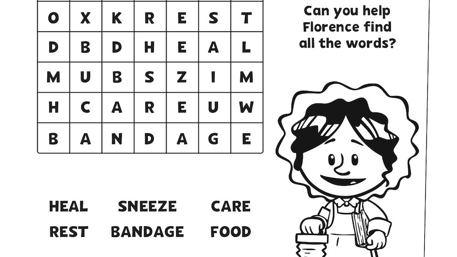 Florence Nightingale Word Search | Kids… | PBS KIDS for Parents
