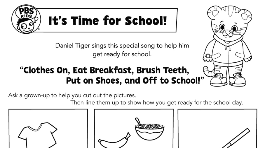 It's Time for School | Kids Coloring Pages | PBS KIDS for Parents