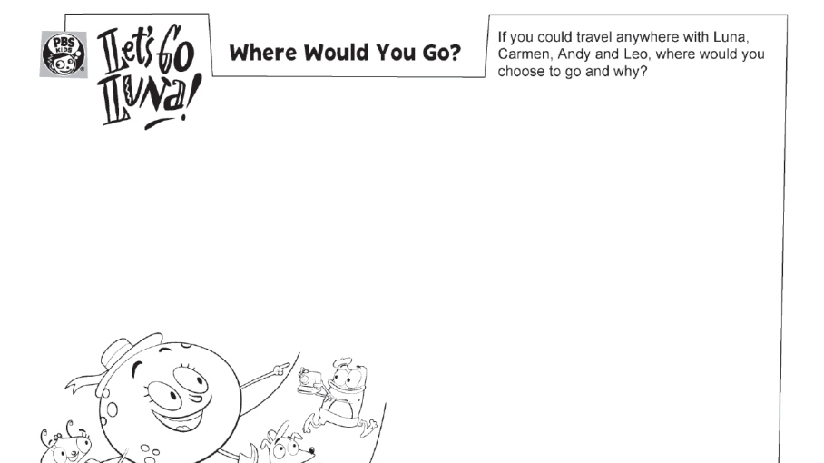 Where Would You Go? | Kids Coloring Pages | PBS KIDS for Parents
