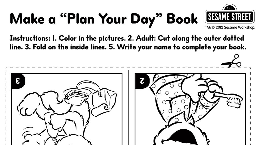Make a "Plan Your Day" Book | Kids Coloring… | PBS KIDS for Parents