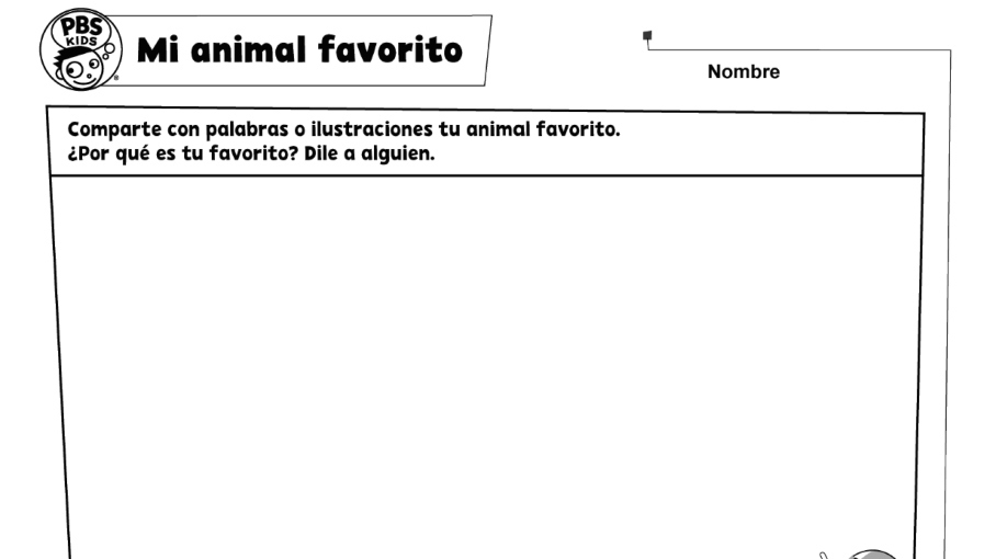 Mi animal favorito | Páginas para colorear… | PBS KIDS for Parents