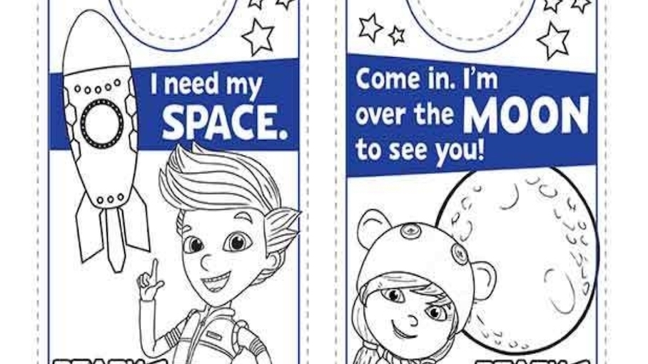 Out of this World Door Hangers | Kids Coloring… | PBS KIDS for Parents