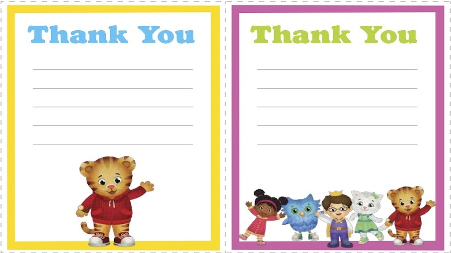 Daniel Tiger Thankfulness Cards | Kids… | PBS KIDS for Parents