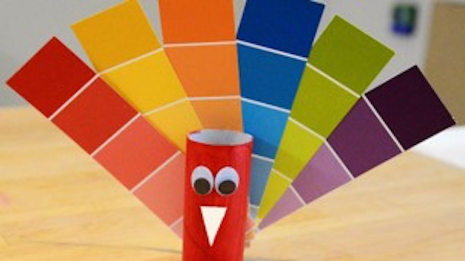 Paint Chip Peacock | Crafts for Kids | PBS KIDS for Parents