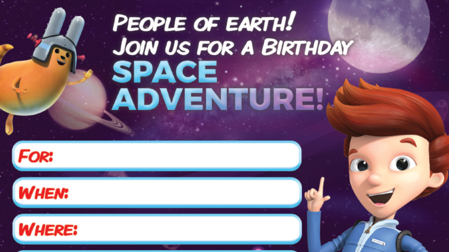 Ready Jet Go! Invitations | Kids Coloring Pages | PBS KIDS for Parents