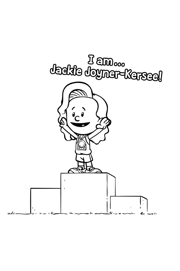 Jackie Joyner-Kersee Coloring Page | Kids… | PBS KIDS for Parents