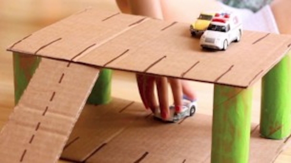 Cardboard Parking Garage | Crafts for Kids | PBS KIDS for Parents