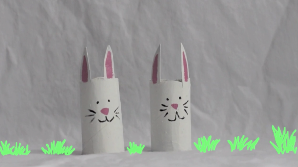Cardboard Spring Bunnies | Crafts for Kids | PBS KIDS for Parents