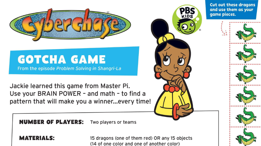 Gotcha Game | Kids Coloring Pages | PBS KIDS for Parents