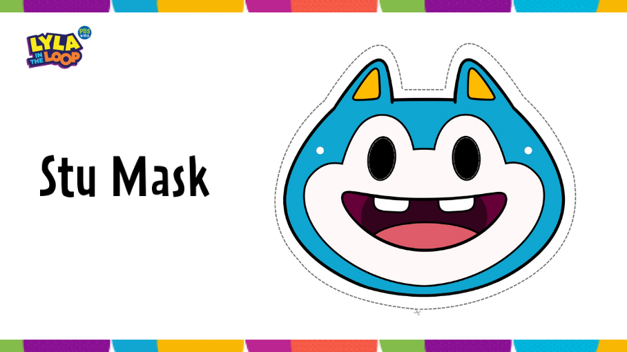 Stu Mask | Kids Coloring Pages | PBS KIDS for Parents