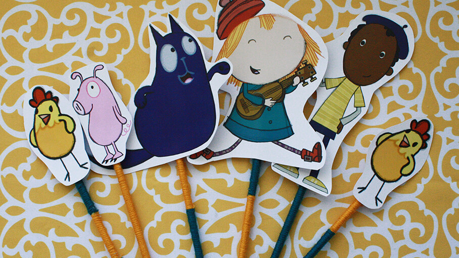 Peg and Friends Character Sticks | Crafts for… | PBS KIDS for Parents