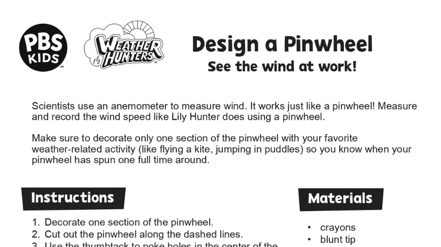 Design a Pinwheel | Kids Coloring Pages | PBS KIDS for Parents