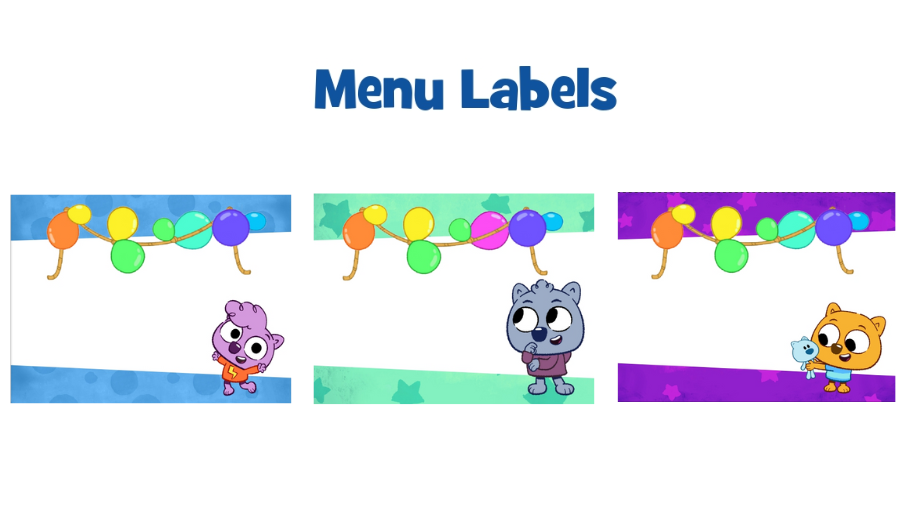 Work It Out Wombats! Menu Labels | Kids… | PBS KIDS for Parents