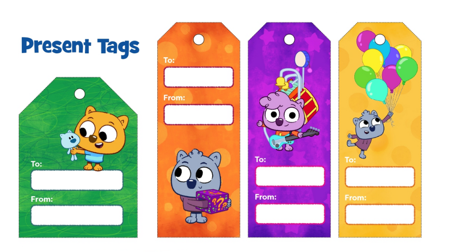 Work It Out Wombats! Present Tags | Kids… | PBS KIDS for Parents