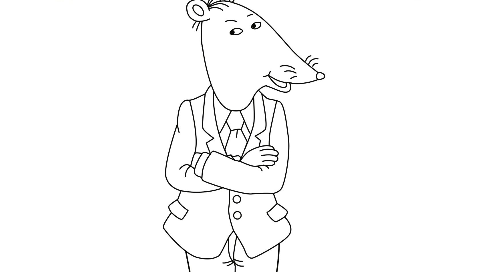 Mr. Ratburn Coloring Page | Kids Coloring Pages | PBS KIDS for Parents