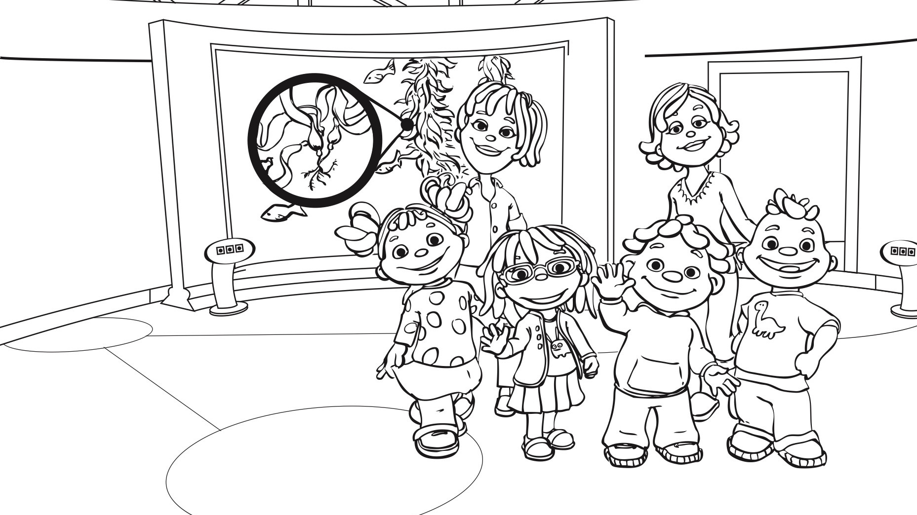 free sid the science kid coloring pages