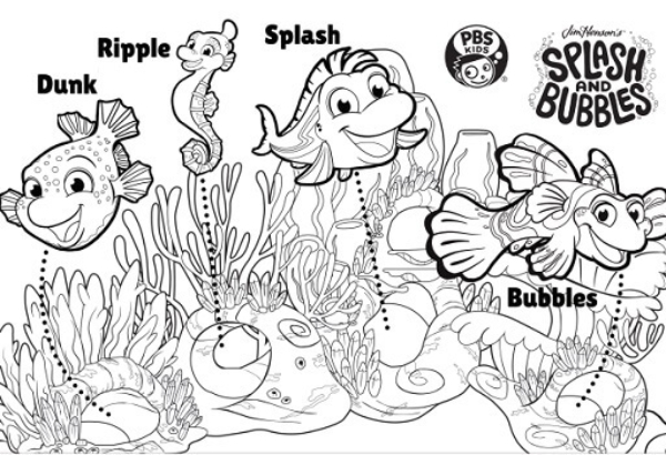 Bioluminescence in the Ocean Coloring Page |… | PBS KIDS for Parents