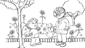 free sid the science kid coloring pages