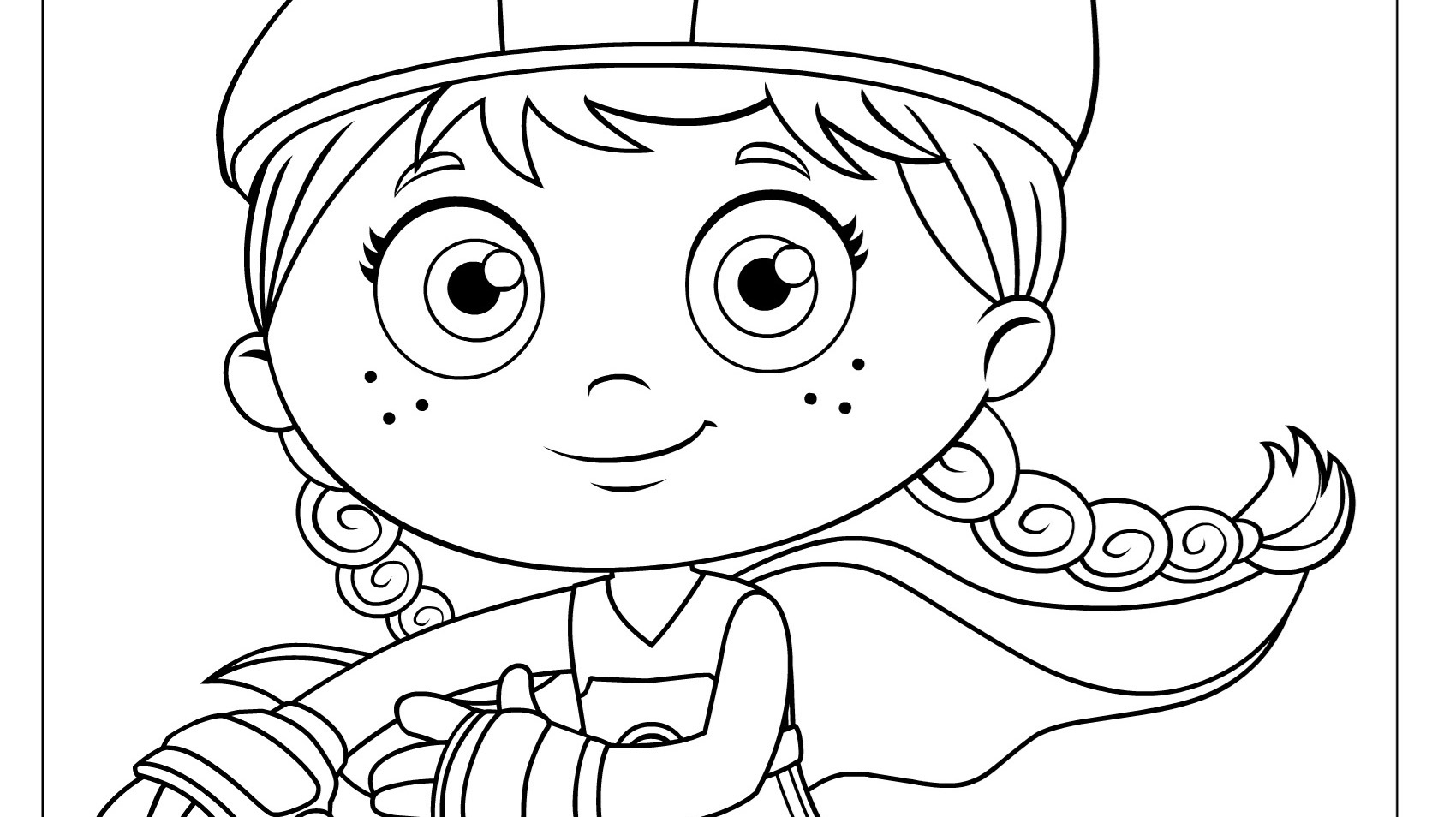 Wonder Red On Skates Coloring Page | Kids… | PBS KIDS for Parents
