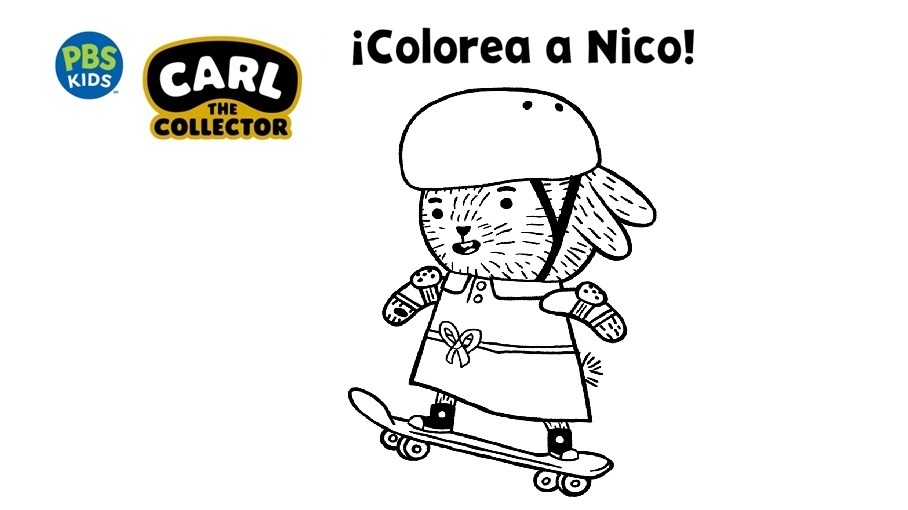Página para colorear de Nico | Páginas para… | PBS KIDS for Parents