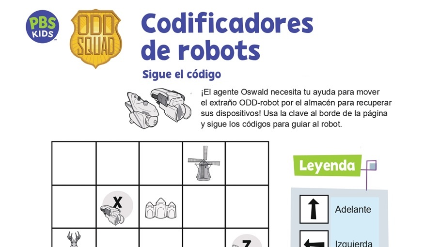 Codificadores de robots | Páginas para… | PBS KIDS for Parents