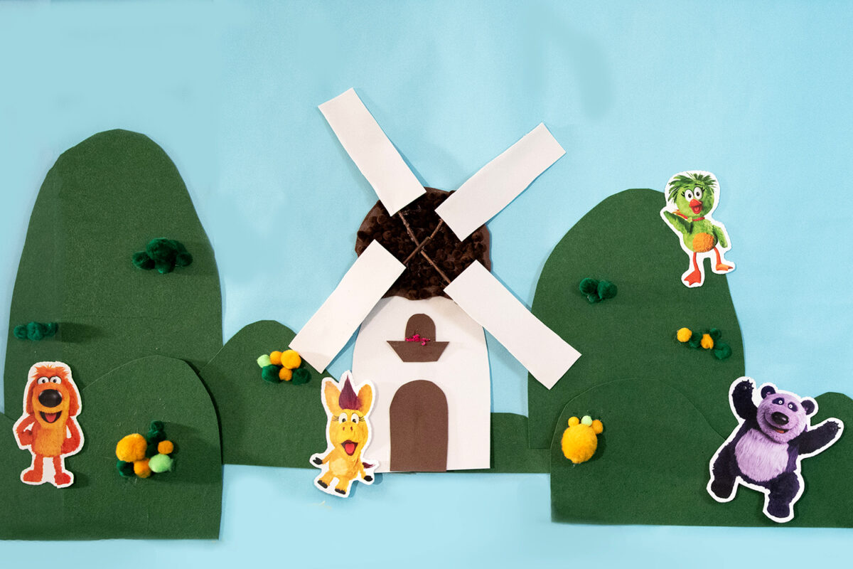 Make Donkey Hodie’s Windmill in Someplace Else… | PBS KIDS for Parents