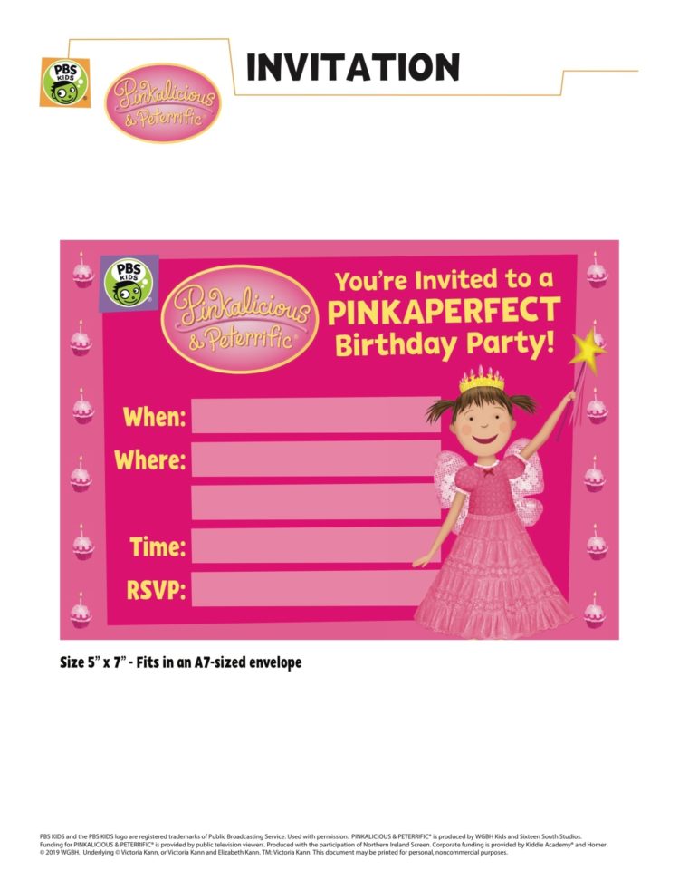Pinkalicious Birthday Invitations Pinkalicious Birthday Invitation