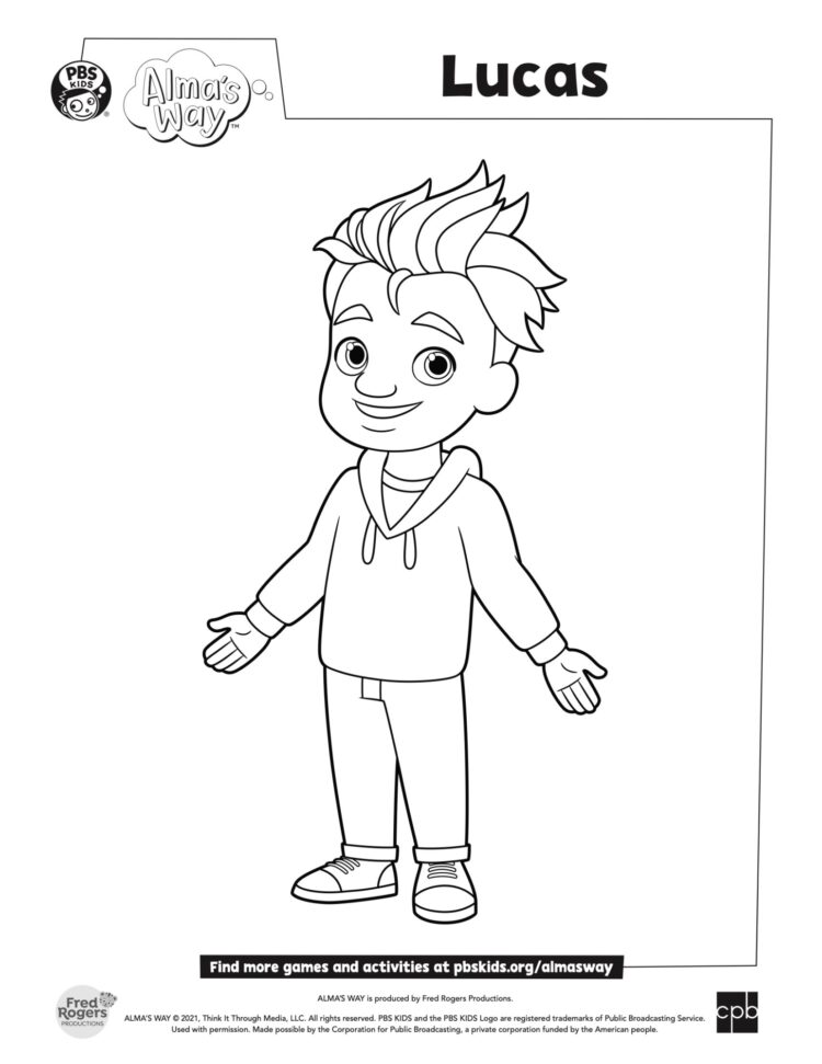 Lucas Coloring Page | Kids Coloring Pages | PBS KIDS for Parents