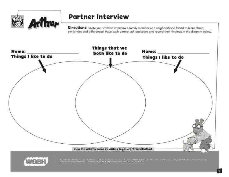 Partner Interview Activity | Kids Coloring… | PBS KIDS for Parents