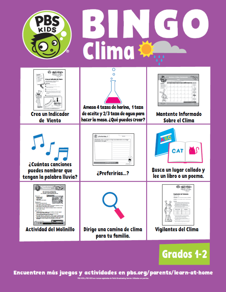 Aprendan jugando Bingo para edades de 6 a 8… | PBS KIDS for Parents