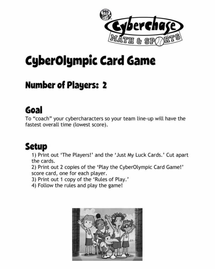 CyberOlympic Card Game | Kids Coloring Pages | PBS KIDS for Parents
