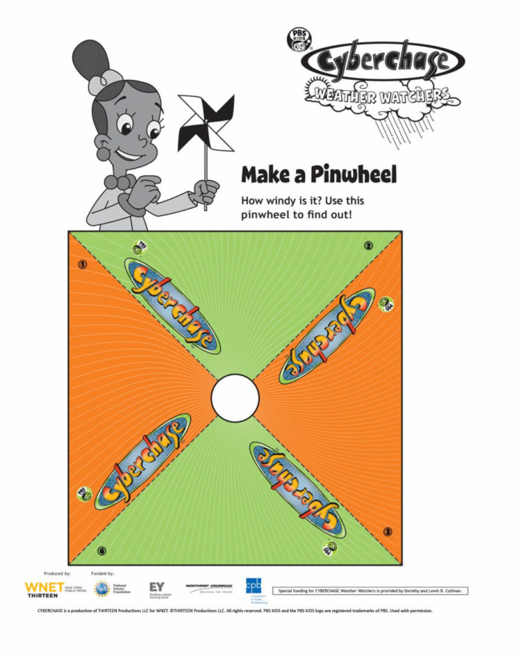 Make a Pinwheel | Kids Coloring Pages | PBS KIDS for Parents