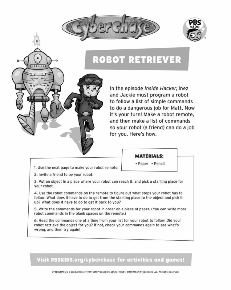 Robot Retriever | Kids Coloring Pages | PBS KIDS for Parents
