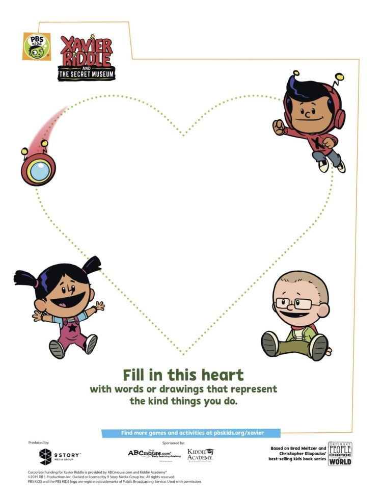 Fill In This Heart | Kids Coloring Pages | PBS KIDS for Parents