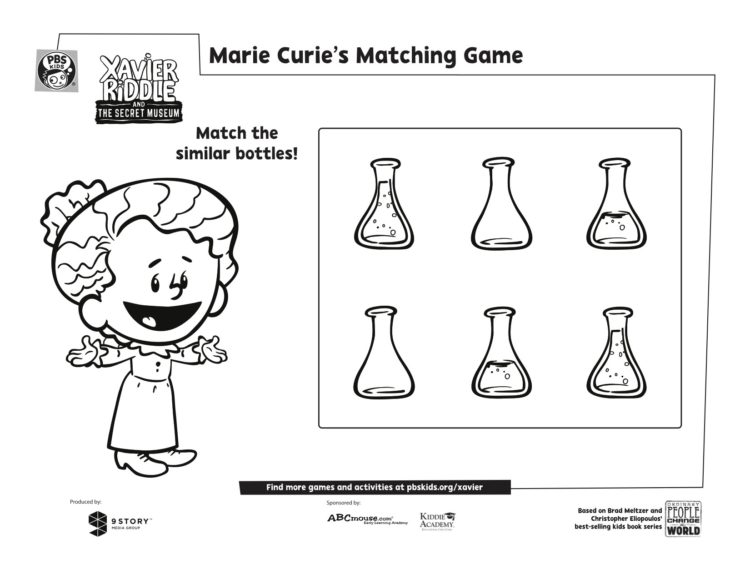 Marie Curie Coloring Page