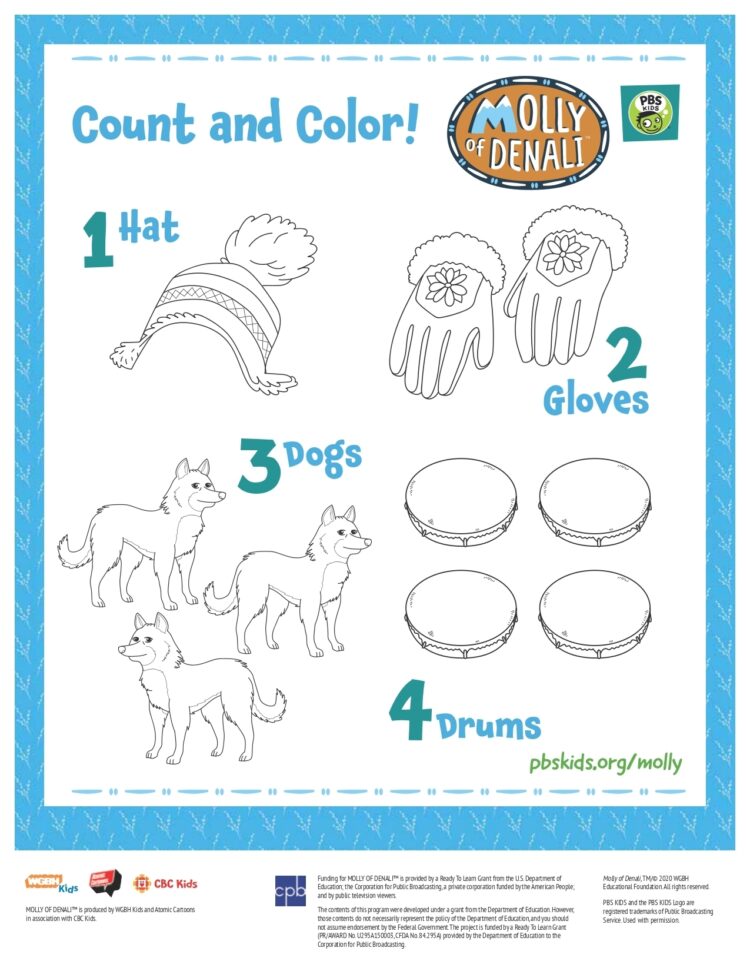 Count and Color! | Kids Coloring Pages | PBS KIDS for Parents