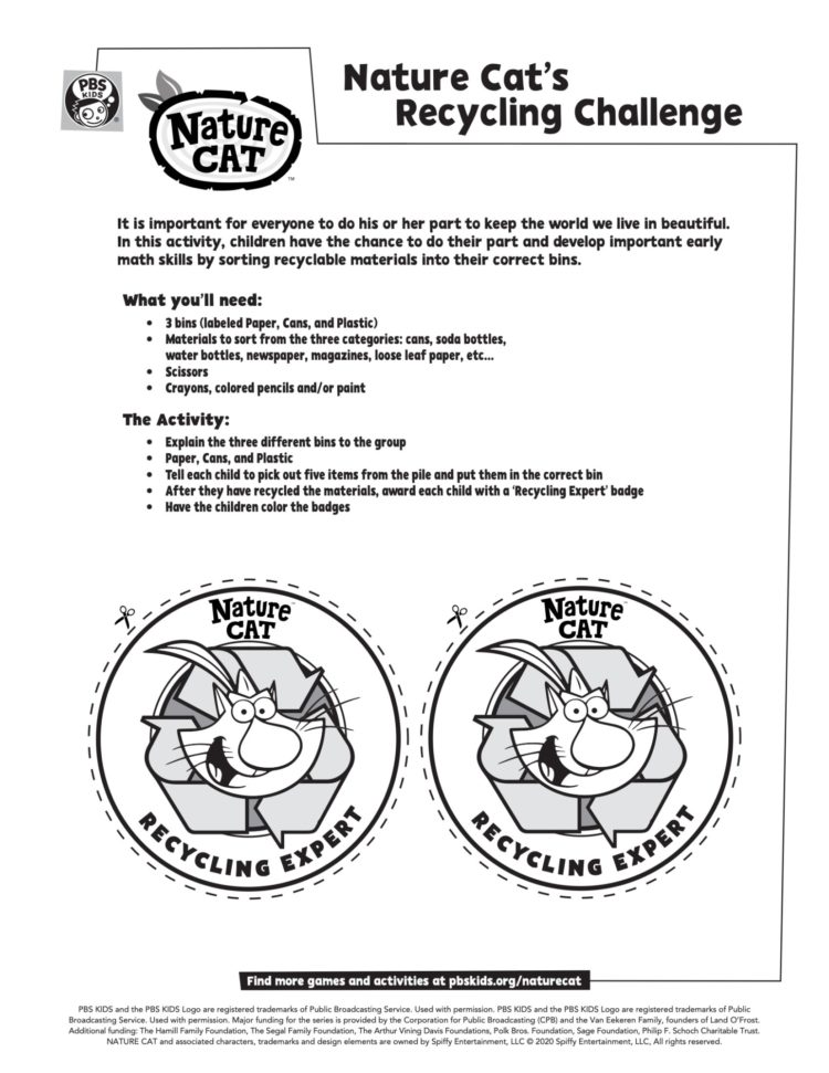 Nature Cat's Recycling Challenge | Kids… | PBS KIDS for Parents