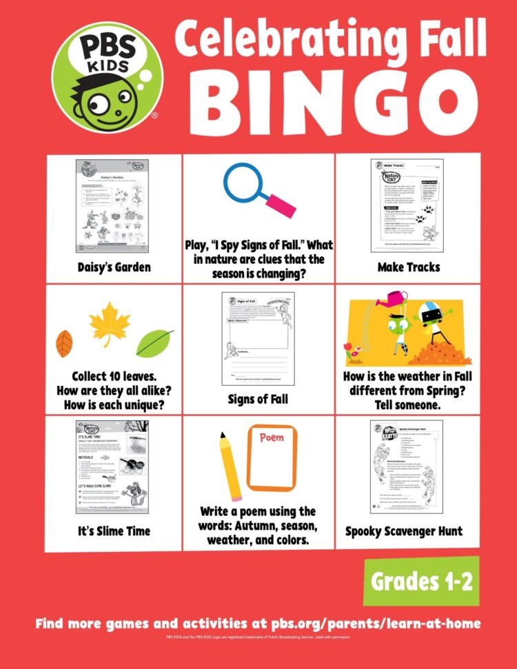 Learn Along Bingo for Ages 6-8: Celebrating… | PBS KIDS for Parents