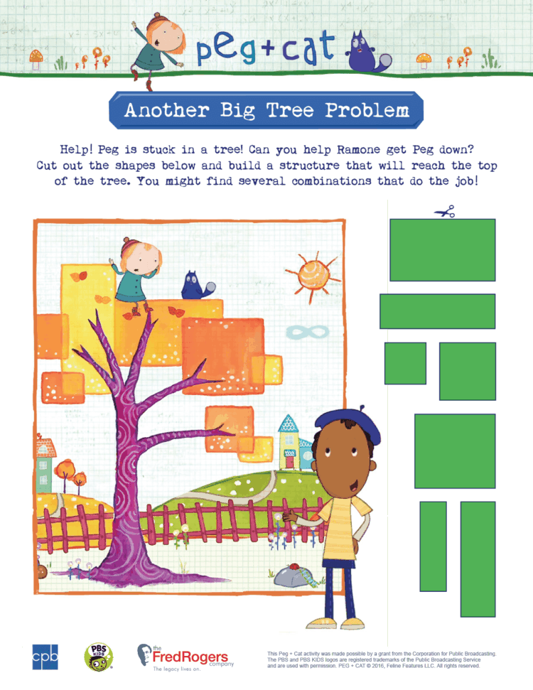 Another Big Tree Problem | Kids Coloring Pages | PBS KIDS for Parents