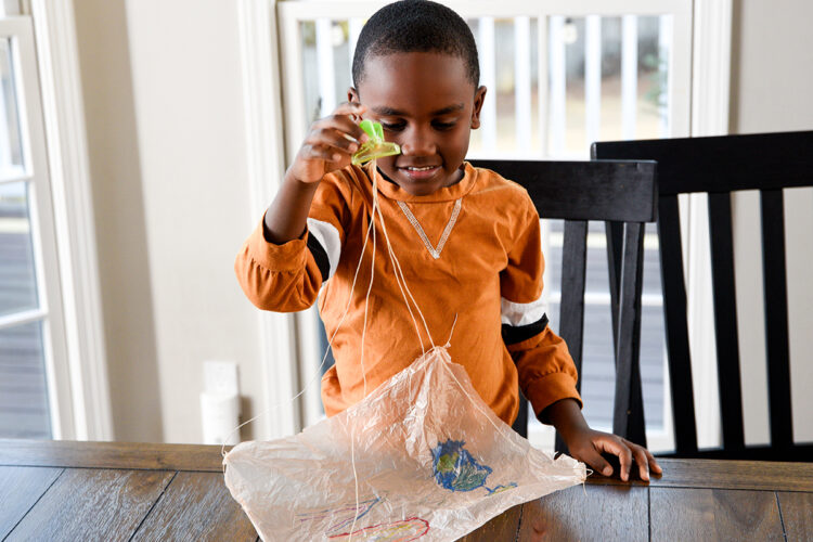 Make A Plastic Bag Parachute Craft | Crafts… | PBS KIDS for Parents