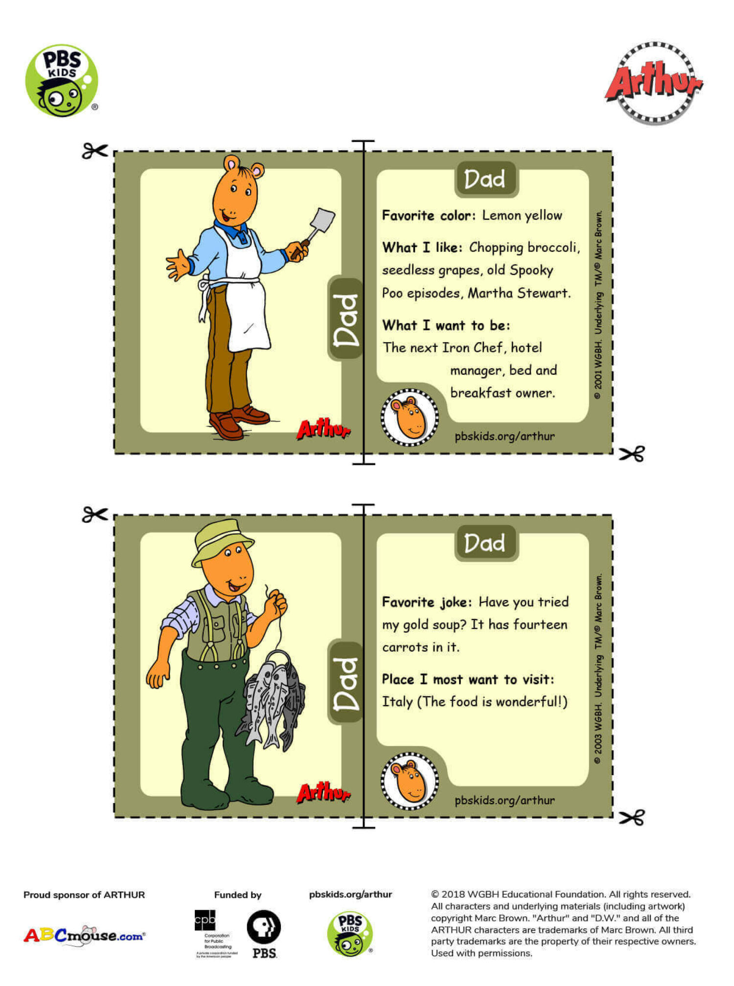 Trading Card Mr. Read | Kids Coloring Pages | PBS KIDS for Parents