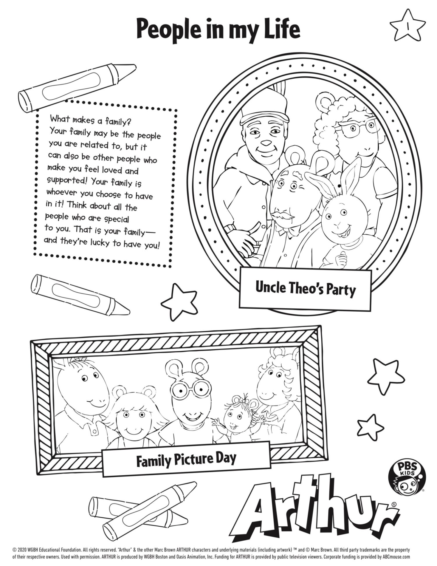 People in My Life Activity Sheet | Kids… | PBS KIDS for Parents