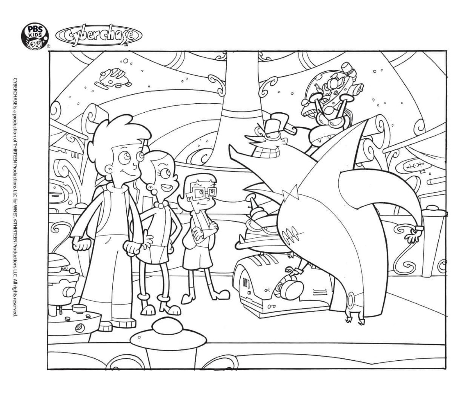 The Face-Off Coloring Page | Kids Coloring… | PBS KIDS for Parents