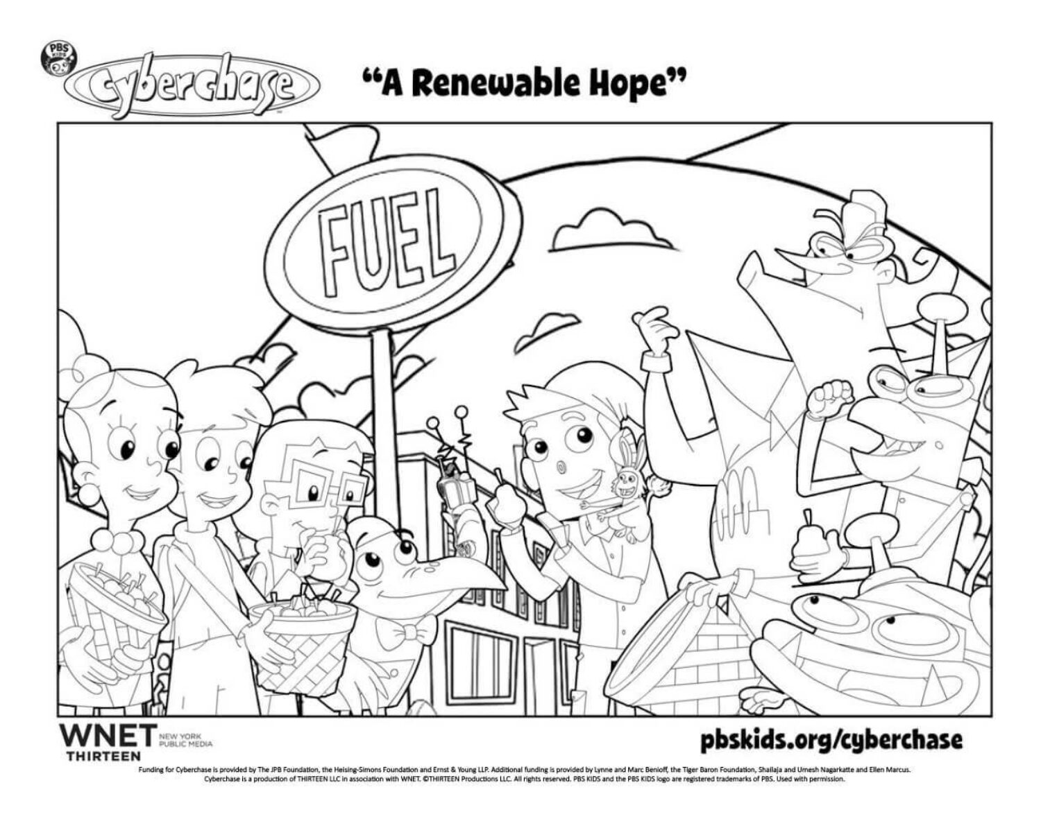 A Renewable Hope Coloring Page | Kids Coloring… | PBS KIDS for Parents