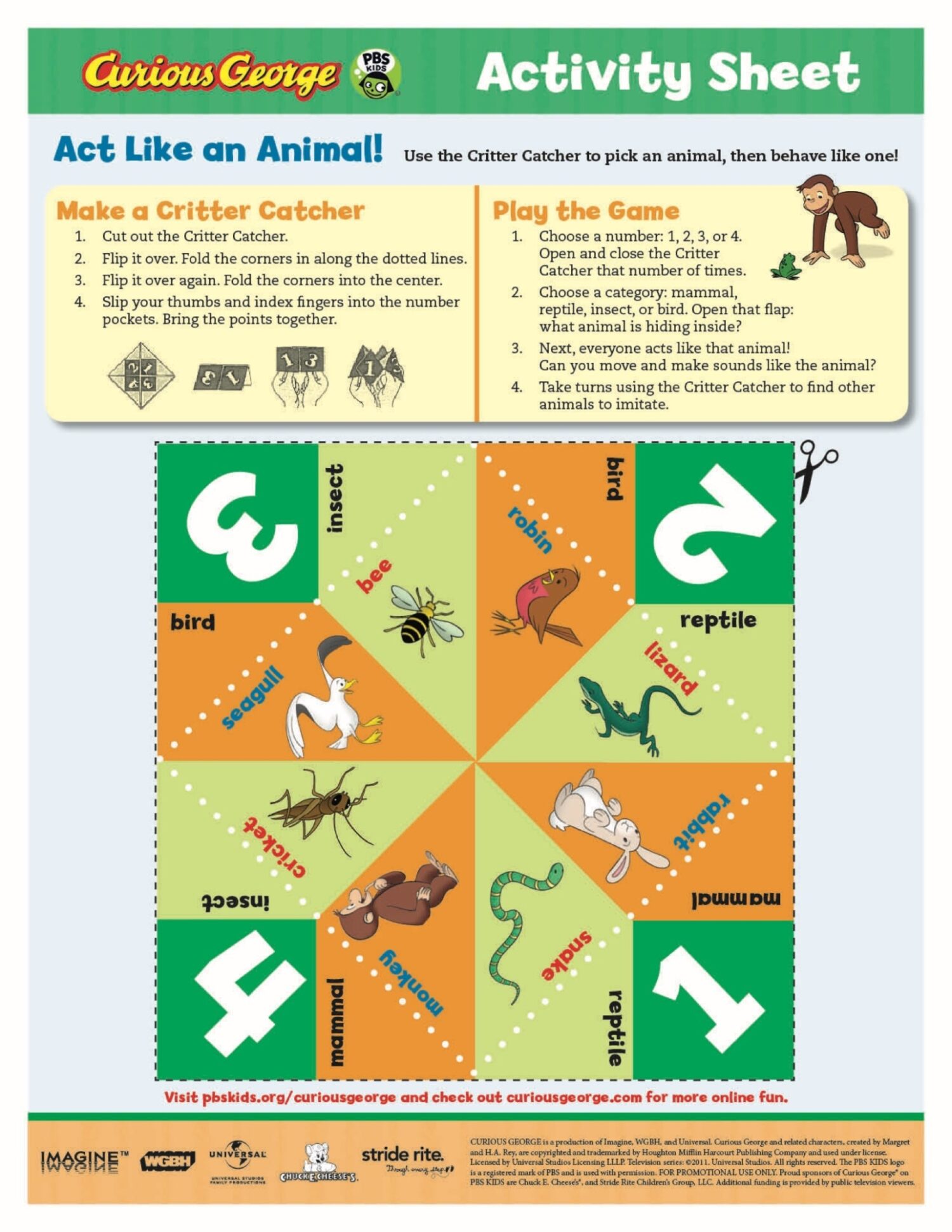 Act Like an Animal | Kids Coloring Pages | PBS KIDS for Parents